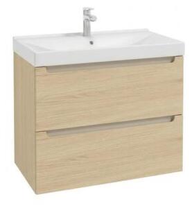 Kúpeľňová skrinka s krycou doskou Naturel Stilla 80x60x45 cm dub ...