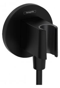 Hansgrohe Fixfit pripojka hadice E s držiakom sprchy kartáčovaný čierny ...