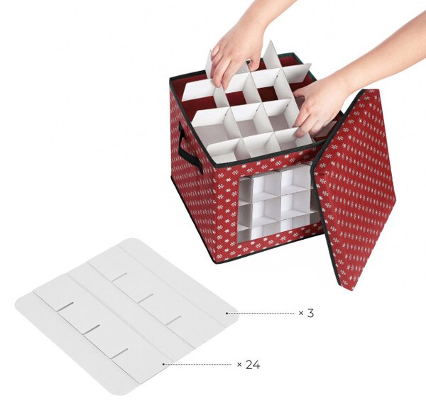 Set úložných boxov na Vianočné gule RFB029R01 (3 ks) | FAVI.sk