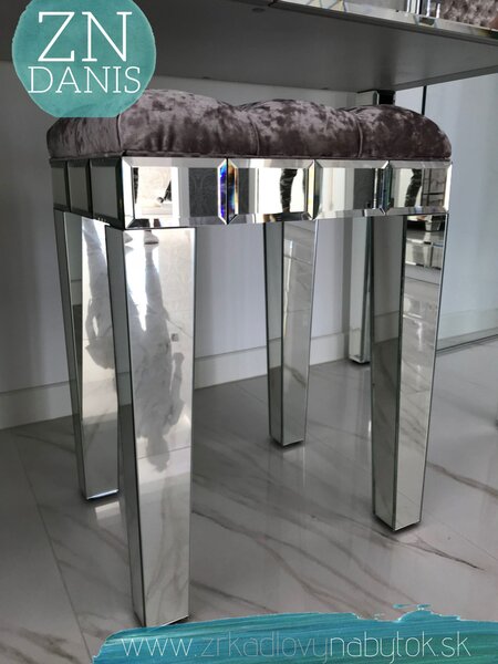 Luxusná zrkadlová taburetka DELUXE | FAVI.sk