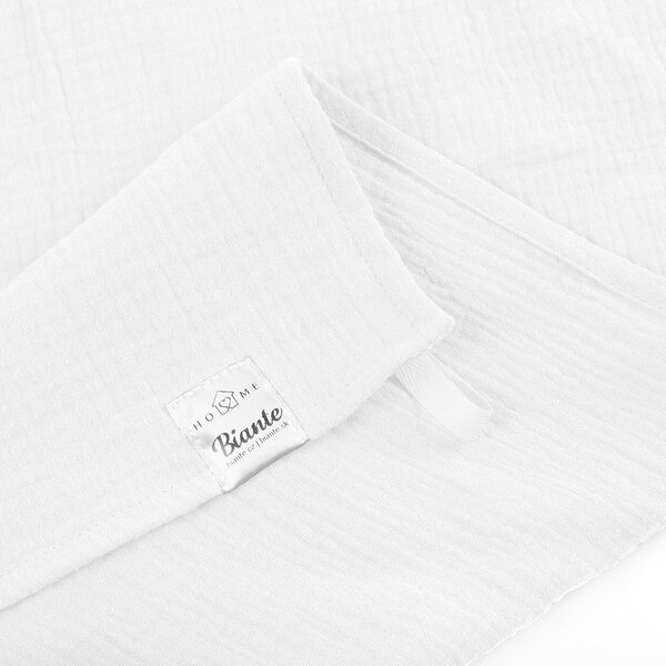 Biante Mušelínová utierka Nature MSN-079 Snehovo biela - sada 3 ks ...