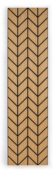 Dizajnový akustický panel, 2400 x 600 mm, dub Hamilton | FAVI.sk