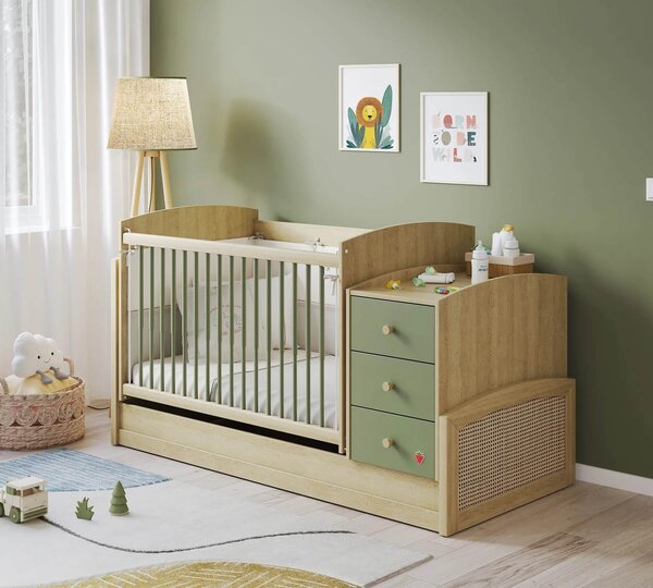 Cilek Rastúca hojdacia postieľka s prebaľovacím pultom Loof Baby | FAVI.sk