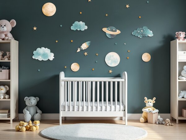 Drevko Sada nálepiek na stenu Vesmírny sen | FAVI.sk