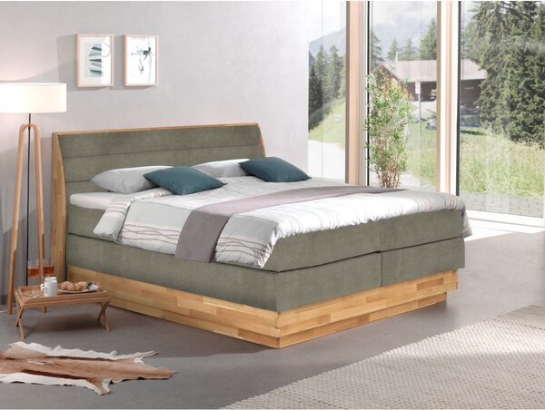 Posteľ boxspring s úložným priestorom KARISSA 6 dub masív plocha spaní ...
