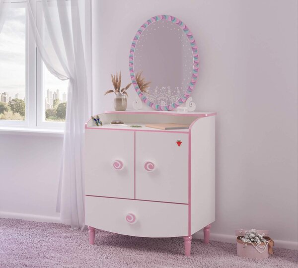 Cilek Detská komoda so zrkadlom Princess | FAVI.sk