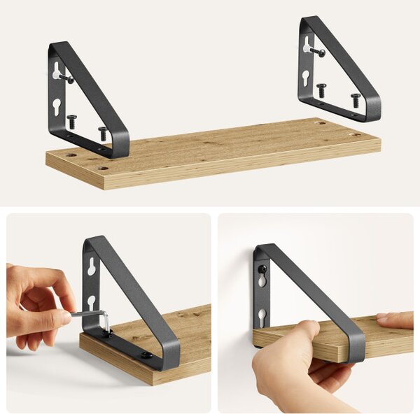 Sada troch nástenných políc LWS033B88 | FAVI.sk