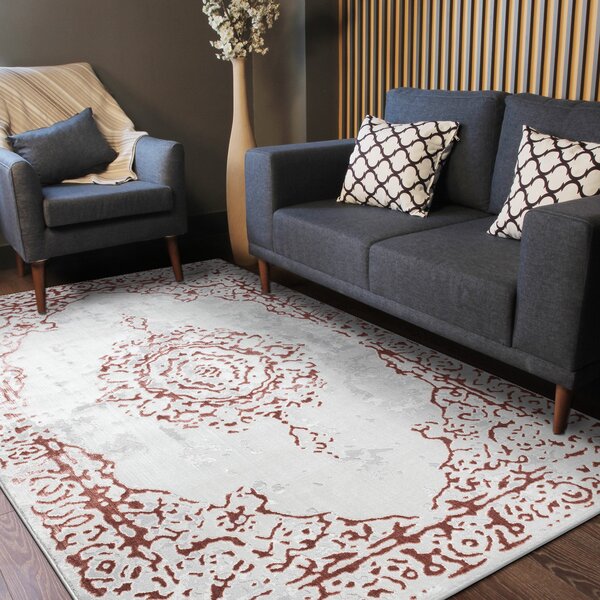 Dywany Łuszczów , Kusový koberec Allure 1961 white/pink, 80x150, ružová ...