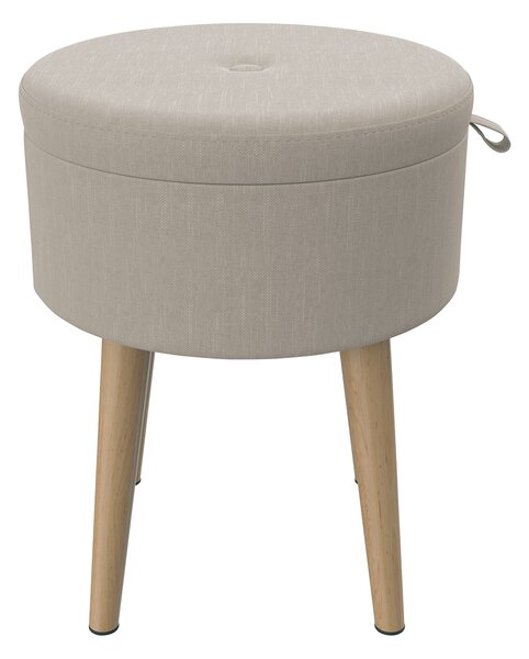 LIVARNO home Taburetka s vnútorným úložným priestorom (béžová) (100364454) | FAVI.sk