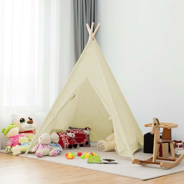 Detský indiánsky stan, rôzne farby- biely | FAVI.sk