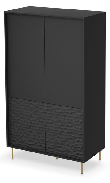 Skriňa BULLET S-1 čierny/zlatý | FAVI.sk