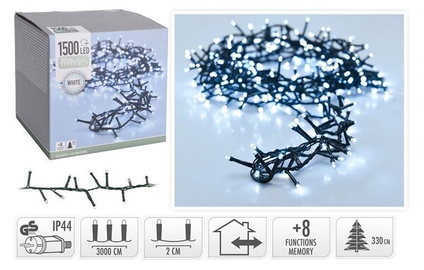 Svetelná vianočná reťaz Twinkle 30 m, 1500 LED | FAVI.sk
