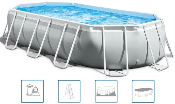 INTEX PRISM FRAME OVAL PREMIUM POOLS Bazénový Set 503 x 274 x 122 cm ...
