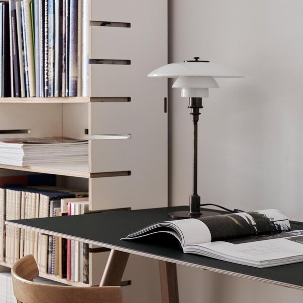 LOUIS POULSEN Stolová lampa PH 3/2, Black metallised | FAVI.sk