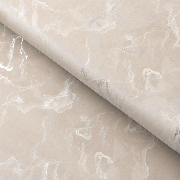 Biante Zamatový záves Isabela IBL-018 Zlatý/dymový mramor na púdrovo ...