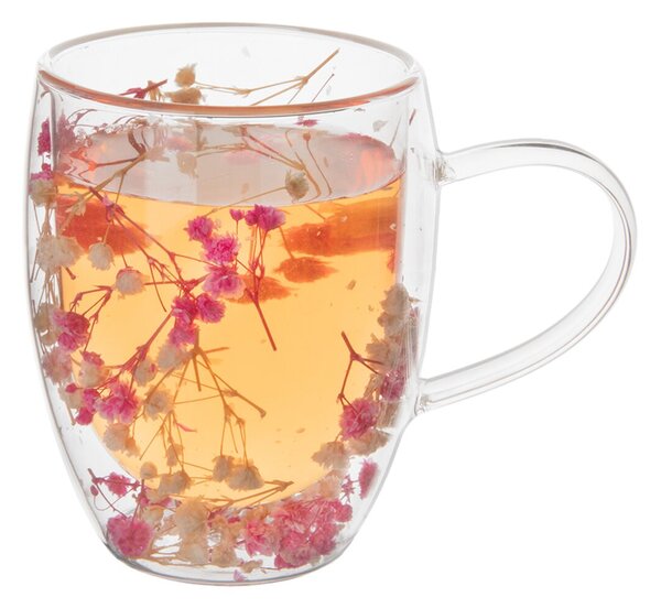 Dvojstenný hrnček DOUBLE kvety 0,36 l | FAVI.sk