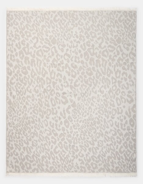 Sinsay - Vzorovaná deka s brmbolcami - svetlošedá | FAVI.sk