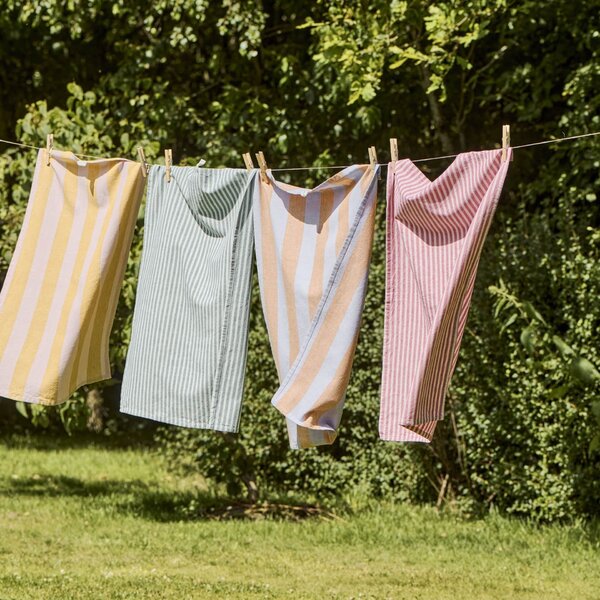 Bavlnená utierka Linea Grey / Turquoise 50 x 70 cm | FAVI.sk