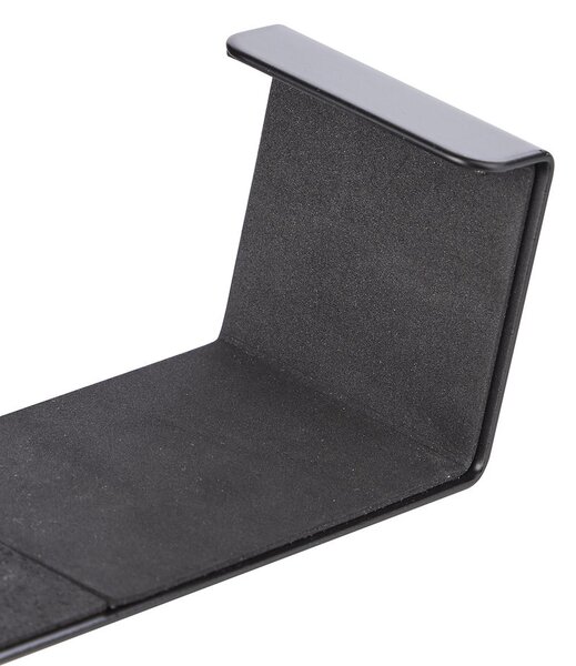 BASIC Vešiak na dvere s 2 háčikmi – čierna | FAVI.sk