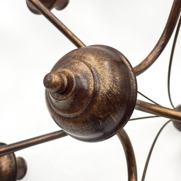 Luster na reťazi ANTON 5xE14/15W/230V bronzový | FAVI.sk