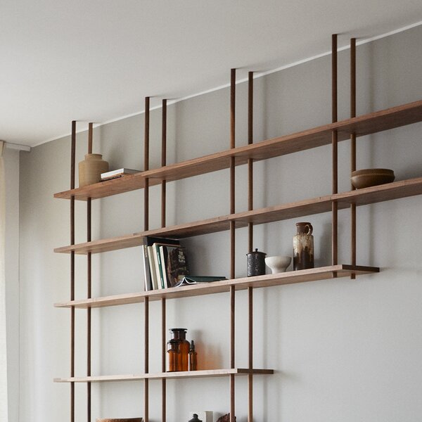 FOGIA Policová zostava Bond, 1x3, Black | FAVI.sk