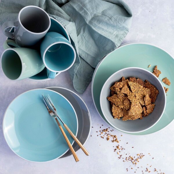 24-dielna jedálenská súprava Mäser ELISSA – lesklázelená | FAVI.sk