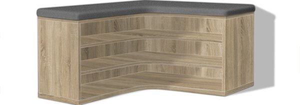 Botník do predsiene - ROHOVÝ botník PR 17 farba lamina: dub sonoma ...