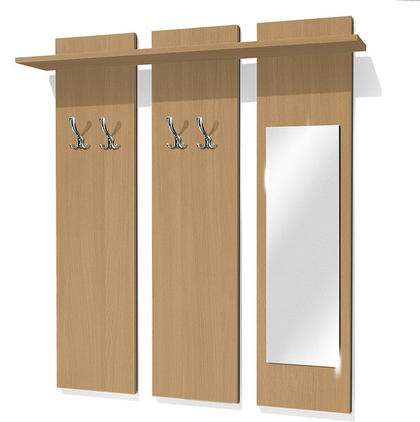 Vešiak do predsiene PR 02 dekor lamina: buk, Variant: Variant A | FAVI.sk
