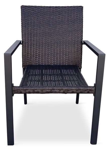 Noela Záhradný jedálenský set Viking M + 4x ratanová stolička Wicker ...