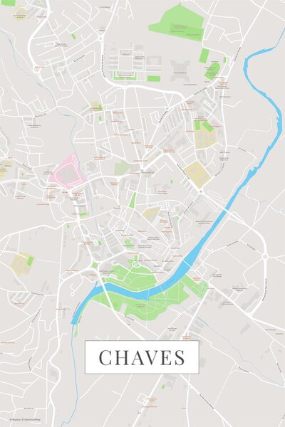Mapa Chaves color, POSTERS | FAVI.sk
