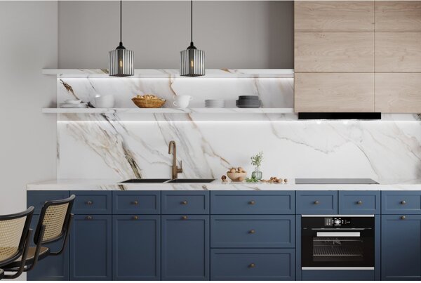 Závesné svietidlo Riffle Square, 2x grafitové sklenené tienidlo, b ...