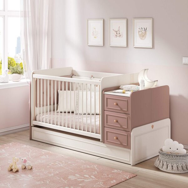 Cilek Rastúca hojdacia postieľka s prebaľovacím pultom Elegance Baby ...