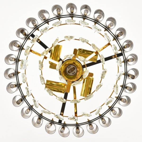 Brilagi - Prisadený luster ECLIPSE 5xE14/10W/230V pr. 38 cm čierna ...