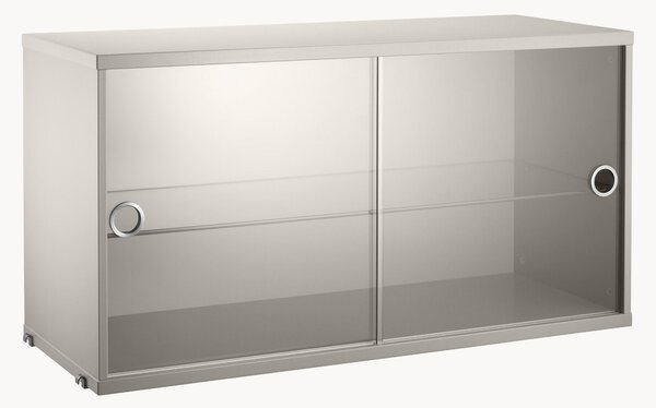 Vitrína's posuvnými sklenenými dvierkami String System, Š 78 x H 30 cm ...