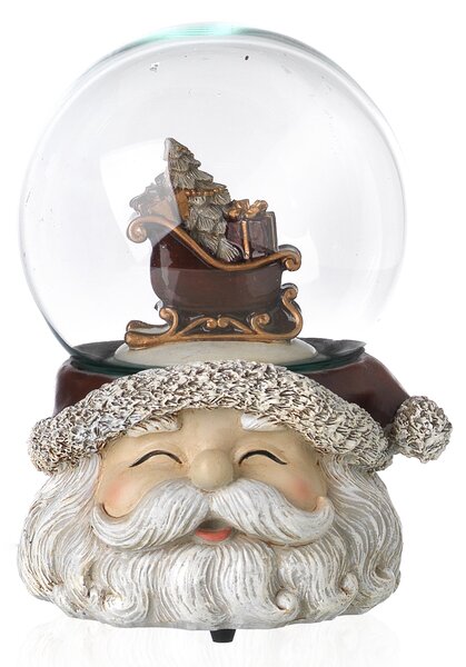CHAMONIX Santa Claus Snehová guľa-hrací strojček, H14cm | FAVI.sk