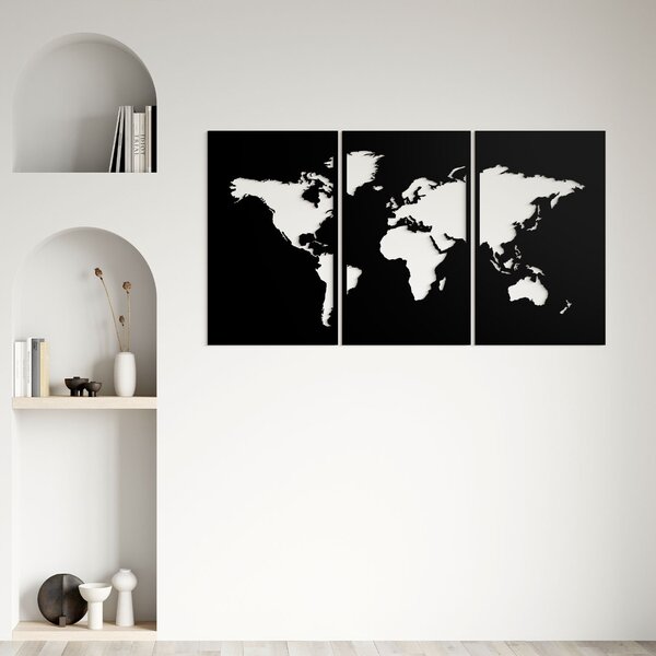 DUBLEZ | Drevená nálepka na stenu - Mapa sveta | FAVI.sk